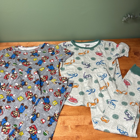 Nintendo | Pajamas | Nintendo Super Mario Ninja Turtles Boys Pajama Set ...